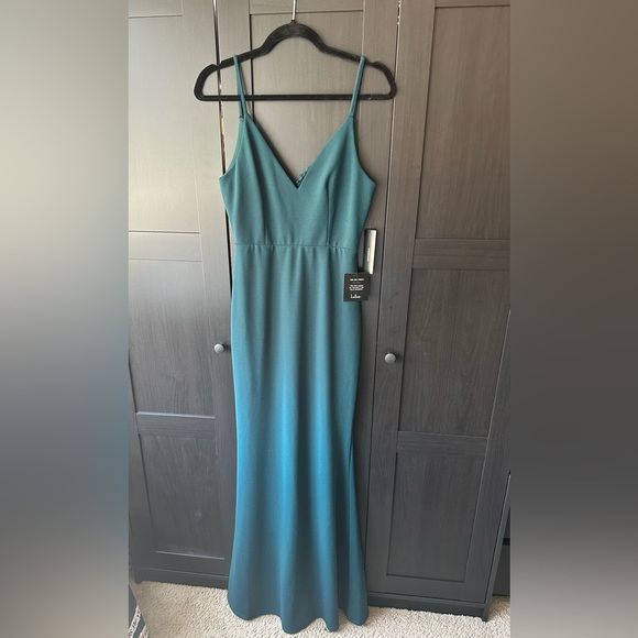 Lulus Dresses Lulus Moments Of Bliss Forest Green Backless Mermaid